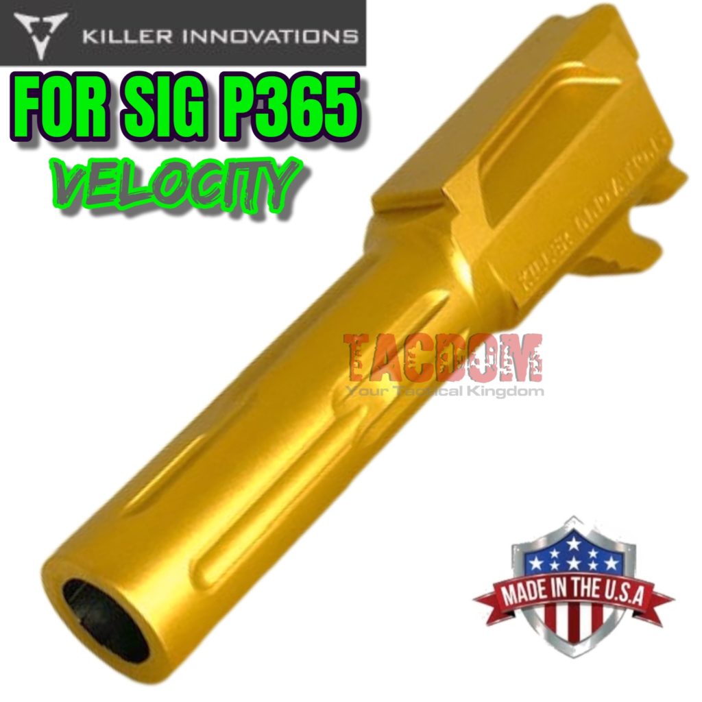 Killer Innovations Velocity Fluted Match Grade barrel For Sig P365 ...
