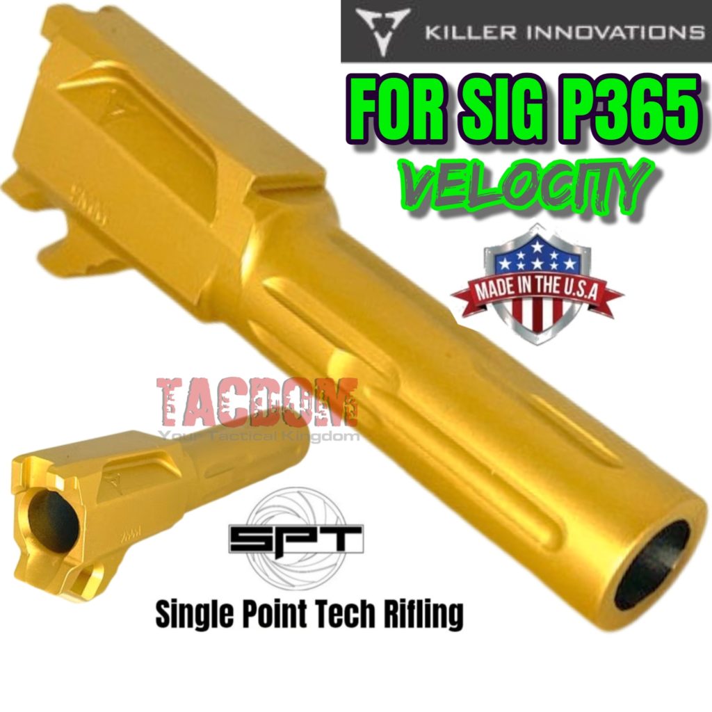 Killer Innovations Velocity Fluted Match Grade barrel For Sig P365 ...