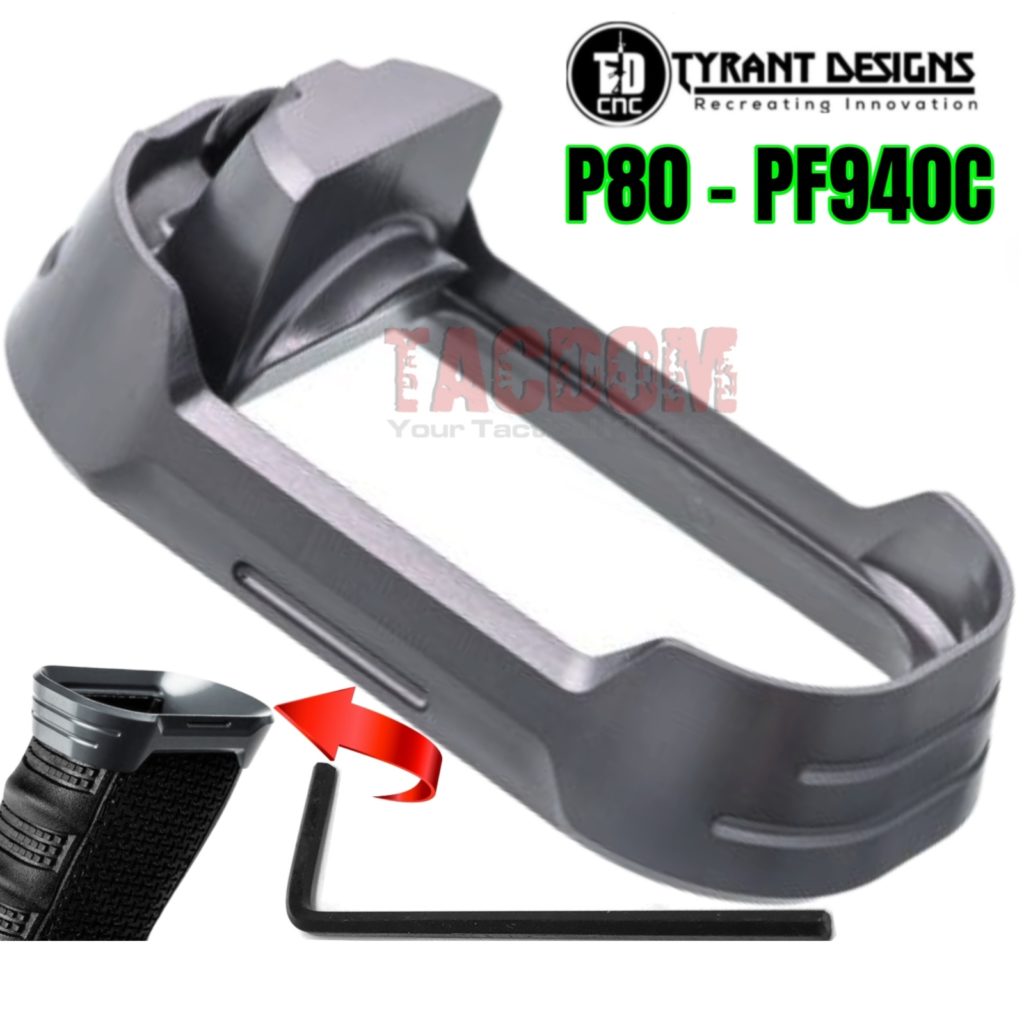 Tyrant Designs Billet 6061 BLUE / Black screw Magwell for P80 POLYMER80 ...