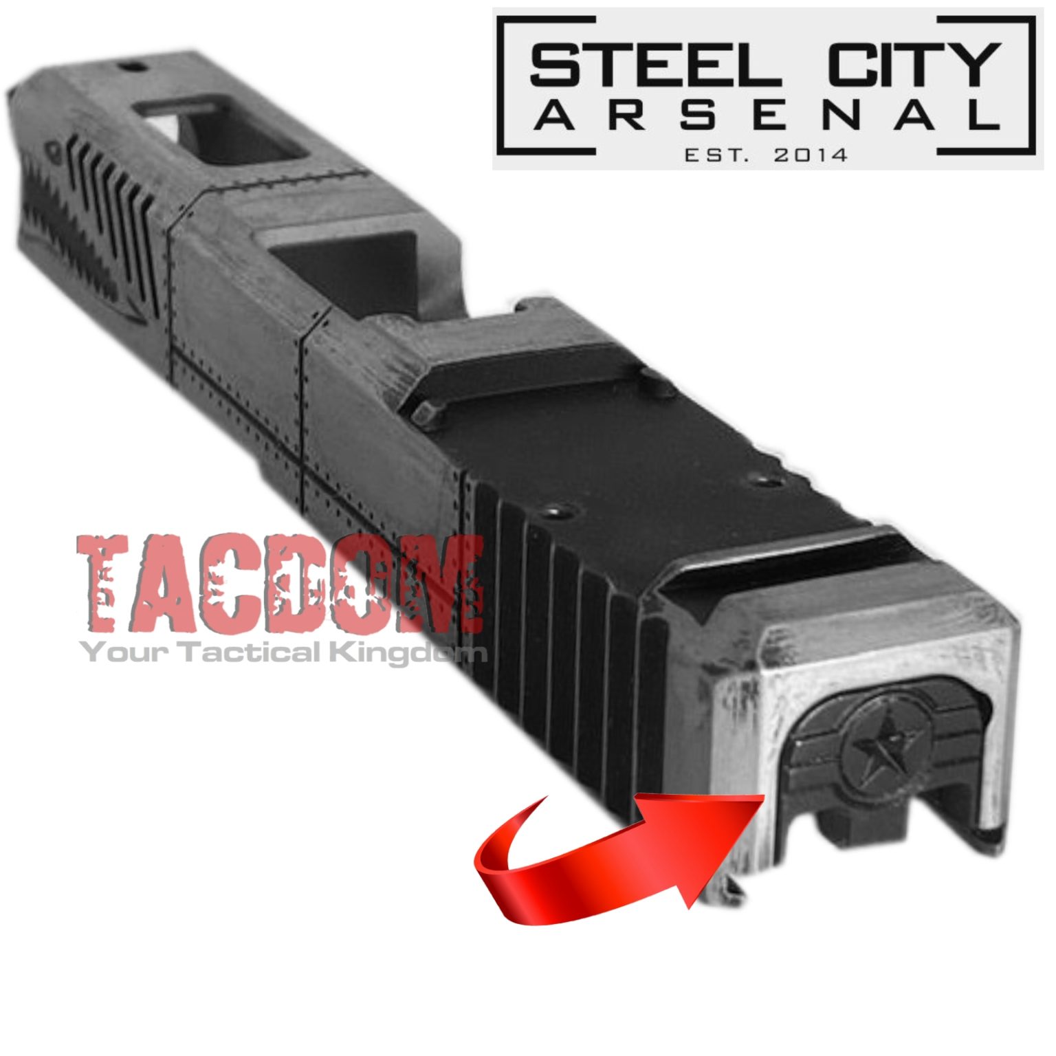 STEEL CITY ARSENAL [ P40 Warhawk ] Slide Back Plate For Glock 19 17 34 ...
