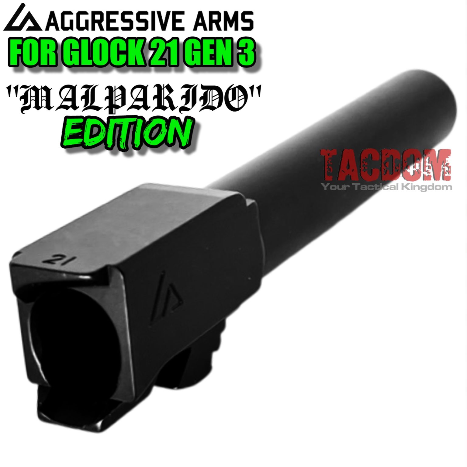 AGGRESSIVE ARMS MALPARIDIO Edition MATCH BARREL Stainless Steel Black ...