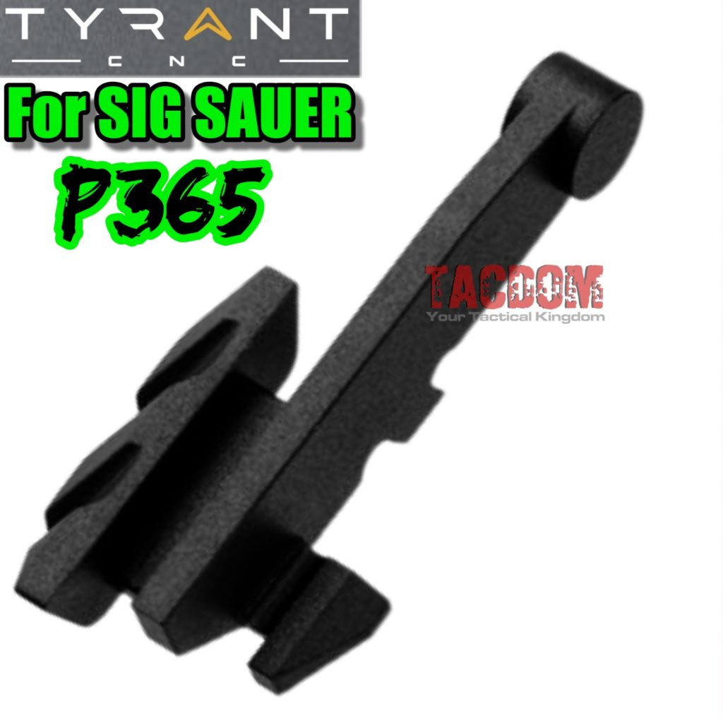 TYRANT DESIGNS CNC BLACK SIG SAUER P365 EXTENDED SLIDE RELEASE CATCH ...