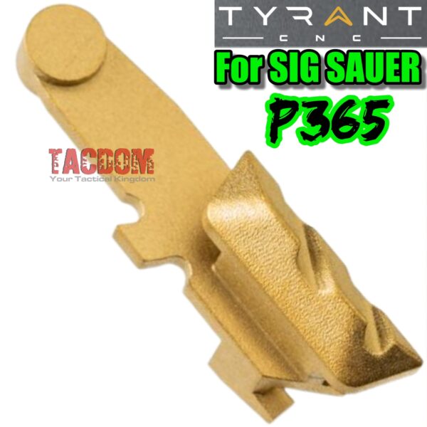 TYRANT DESIGNS CNC GOLD SIG SAUER P365 EXTENDED SLIDE RELEASE CATCH ...