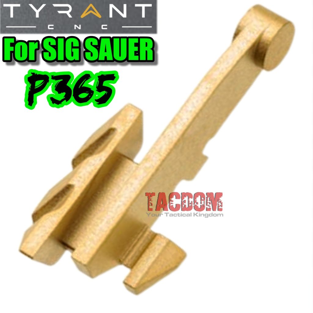 TYRANT DESIGNS CNC GOLD SIG SAUER P365 EXTENDED SLIDE RELEASE CATCH ...