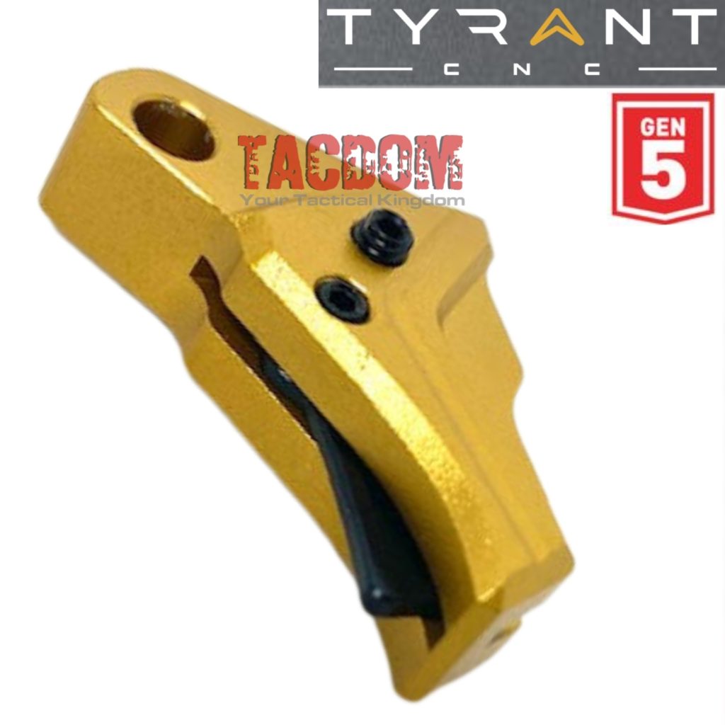 Tyrant Designs I T T S Gold Black Trigger For Glock 5 Tacdom