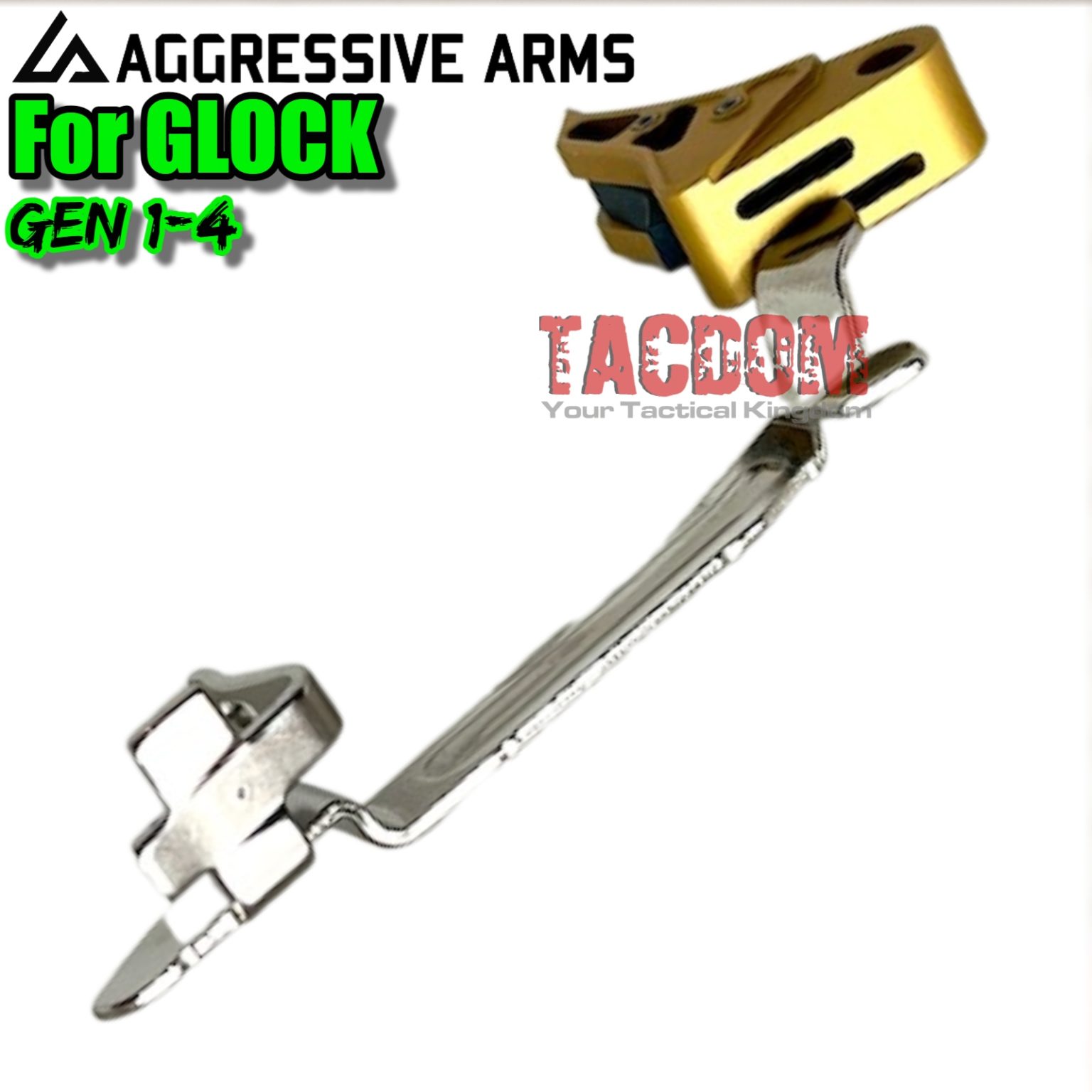 AGGRESSIVE ARMS TRIGGER Gold /Black COMBO with LOWER PARTS KIT With ...