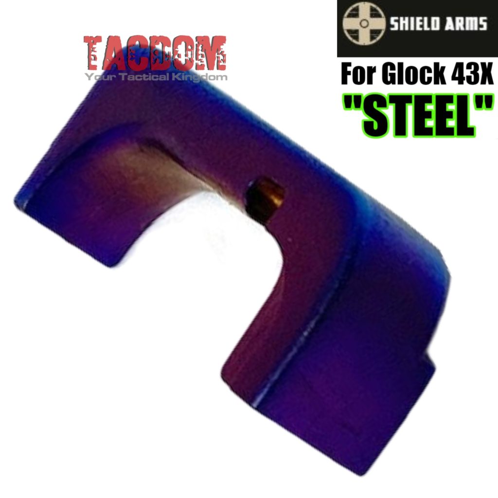 SHIELD ARMS for Glock 43X & 48 STEEL PEACOCK BLUE RAINBOW Magazine ...