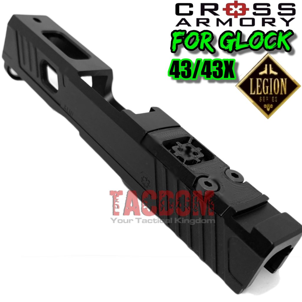 Cross Armory LEGION SERIES RMR CUT SLIDE for GLOCK 43 / 43x – P80 PF9ss ...