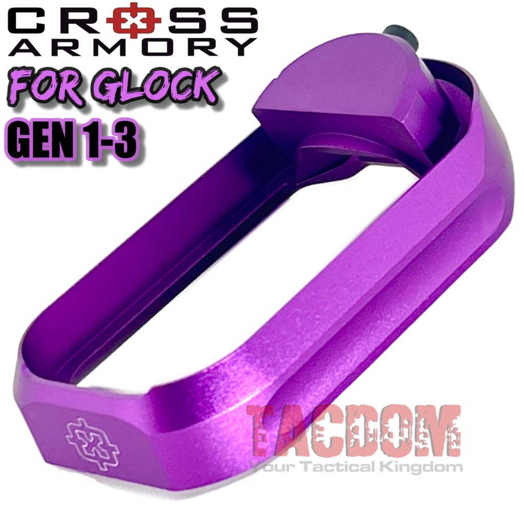 Cross Armory Enhanced Glock CNC Aluminum Flared Magwell PURPLE Gen 1 2 ...