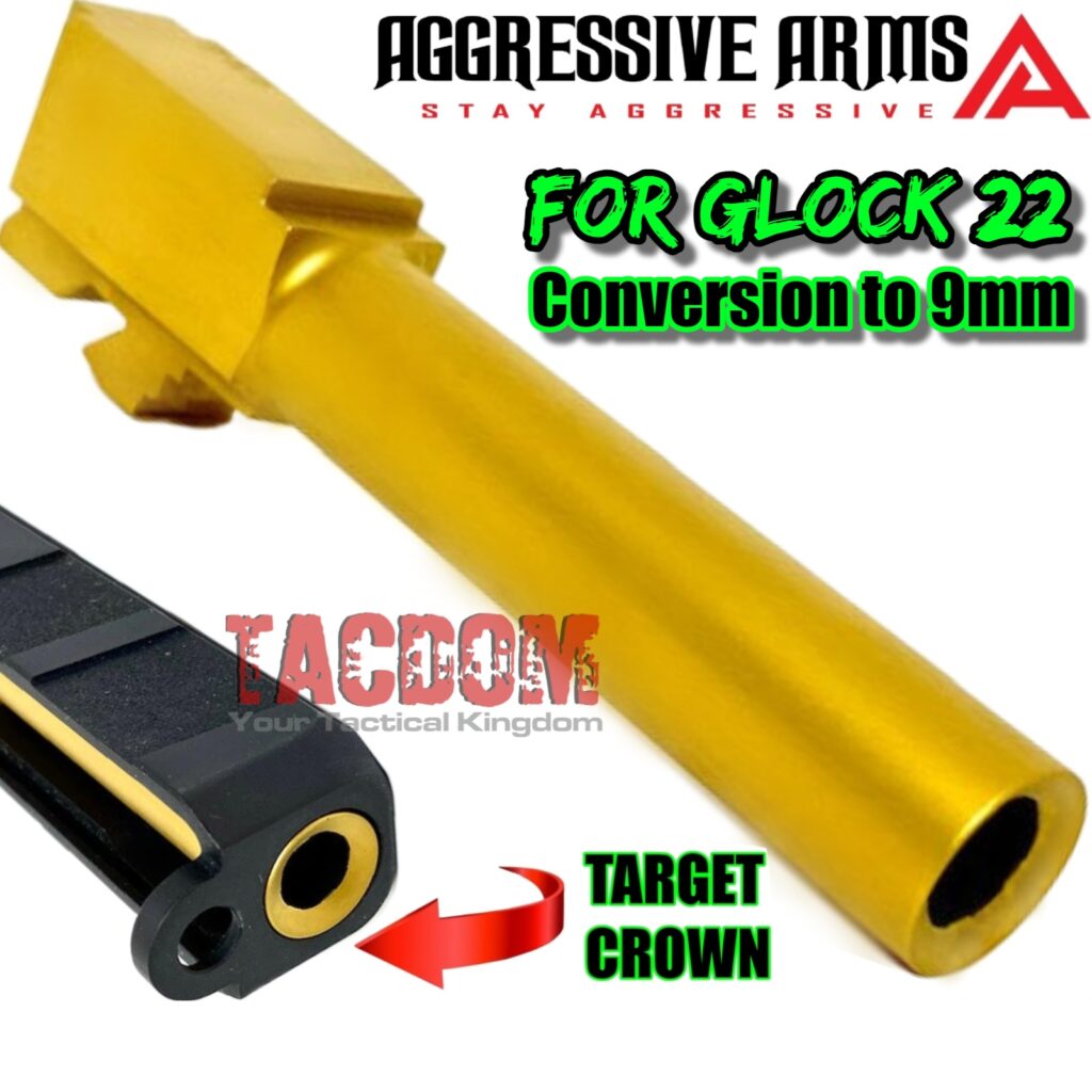 AGGRESSIVE ARMS 9mm CONVERSION BARREL for GLOCK 23 GEN 1 2 3 4 – ROSE ...