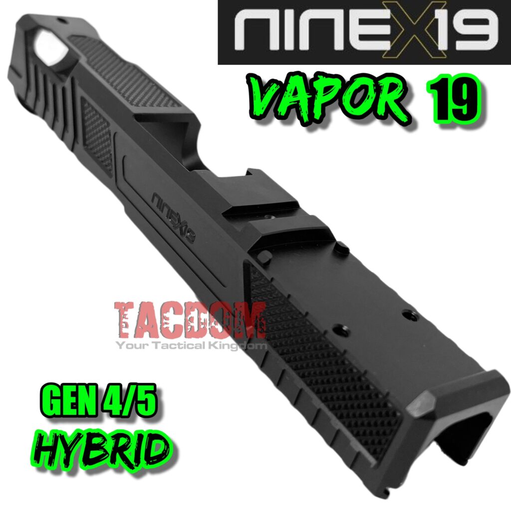 NINEX19 Vapor Ported Slide & Ported Barrel for Glock 19 Gen 4 / 5 ...