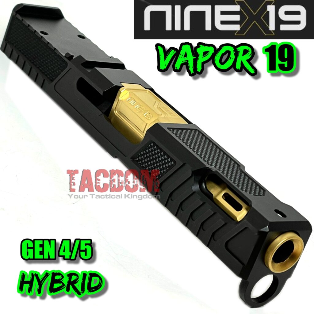 NINEX19 Vapor Ported Slide & Ported Barrel for Glock 19 Gen 4 / 5 ...