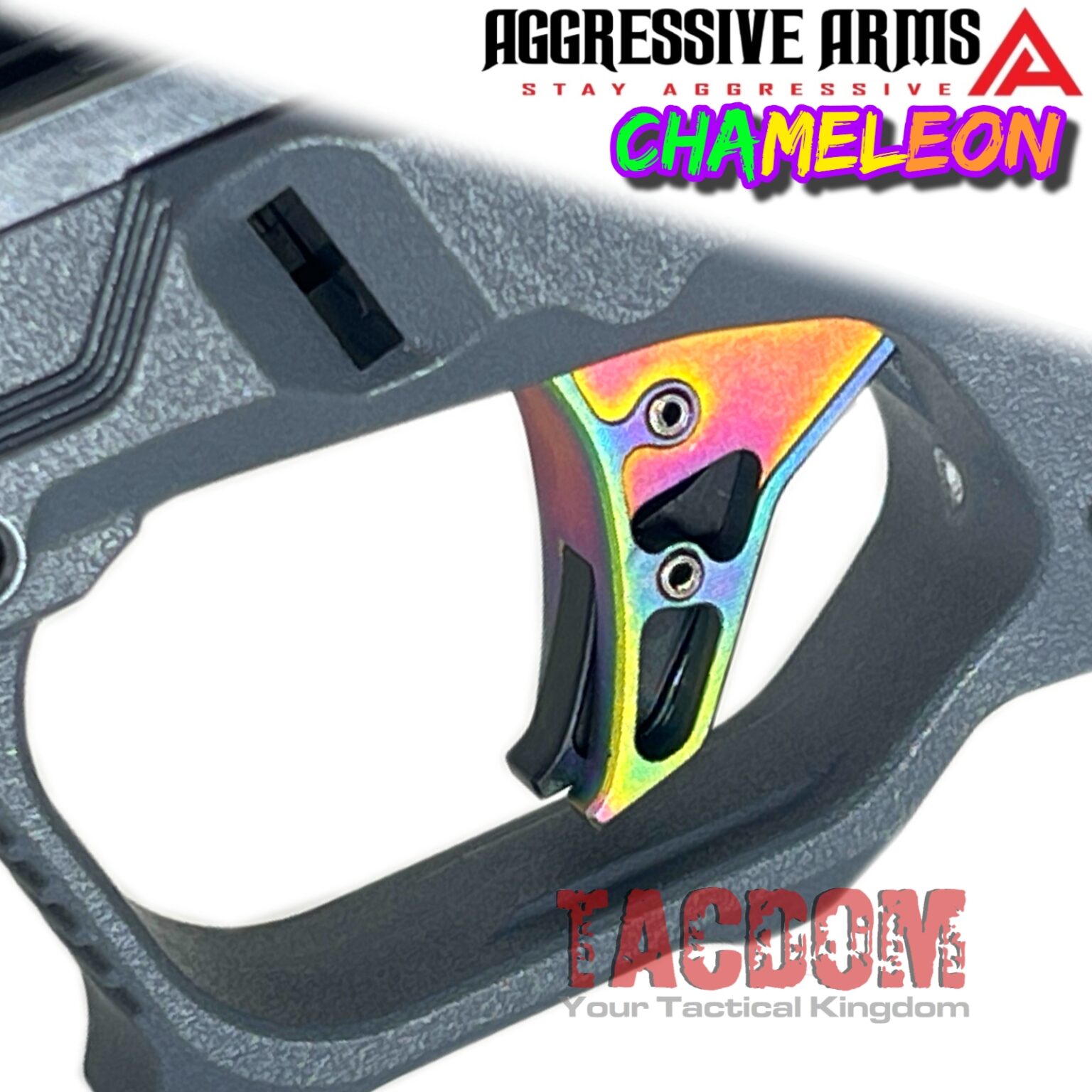 AGGRESSIVE ARMS RAINBOW CHAMELEON PVD Trigger + LOWER PARTS KIT PVD ...