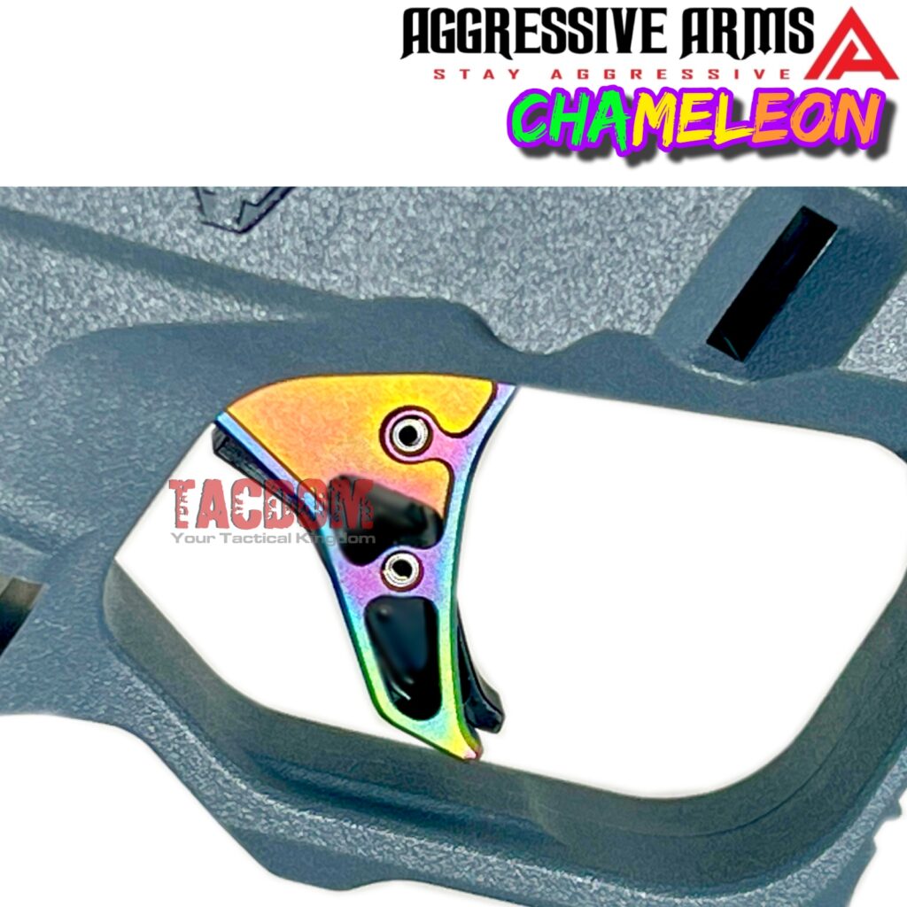 AGGRESSIVE ARMS RAINBOW CHAMELEON PVD Trigger + LOWER PARTS KIT PVD ...