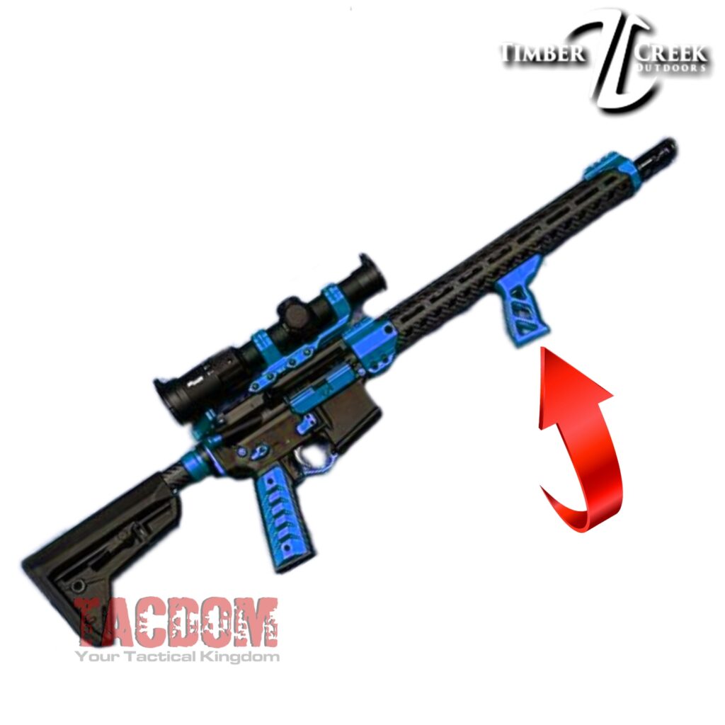TIMBER CREEK VERTICAL ALUMINUM FORWARD GRIP in TIMBER BLUE M-LOK AR ...