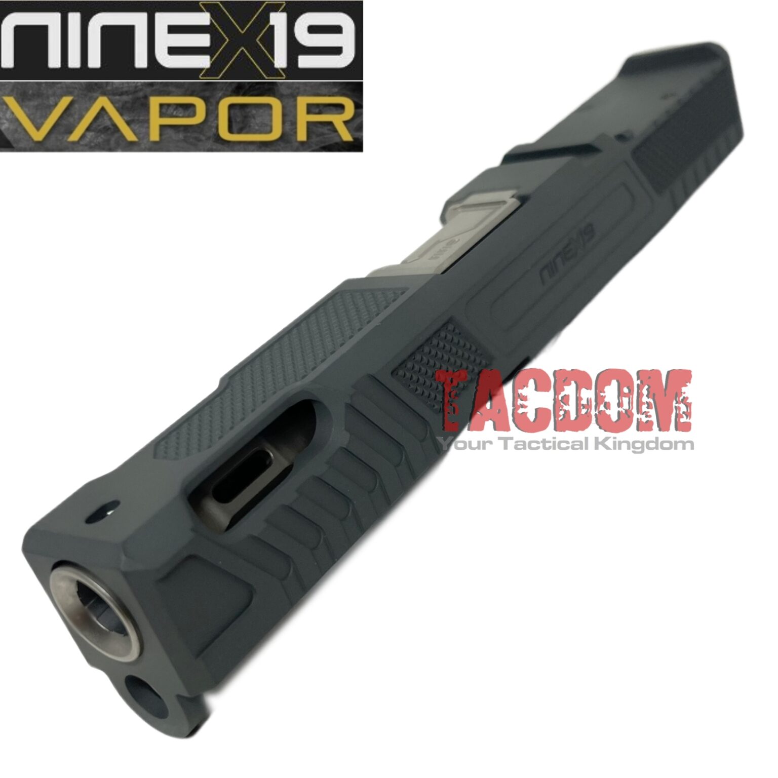 NINEX19 Vapor Ported Slide in SIG GREY & Ported Barrel in GUNMETAL ...