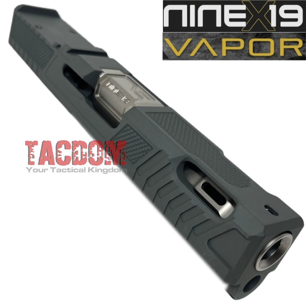 NINEX19 Vapor Ported Slide in SIG GREY & Ported Barrel in GUNMETAL ...