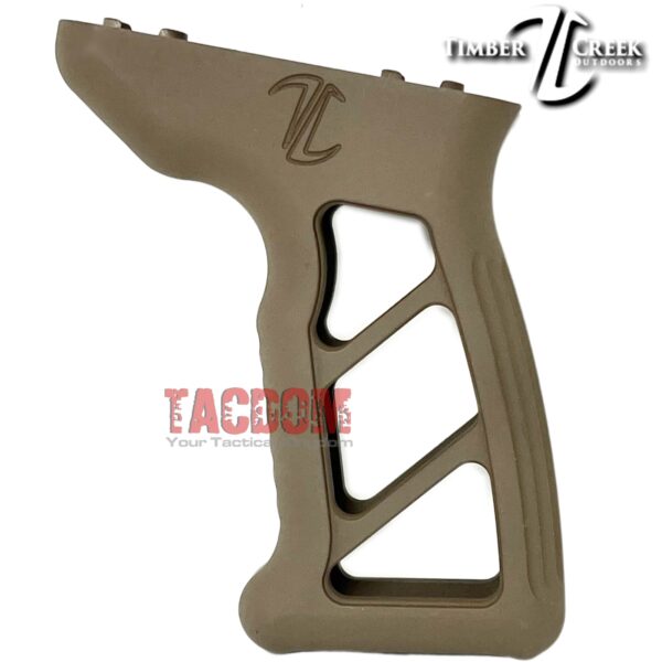 TIMBER CREEK VERTICAL ALUMINUM FORWARD GRIP in TIMBER TAN FDE M-LOK AR ...