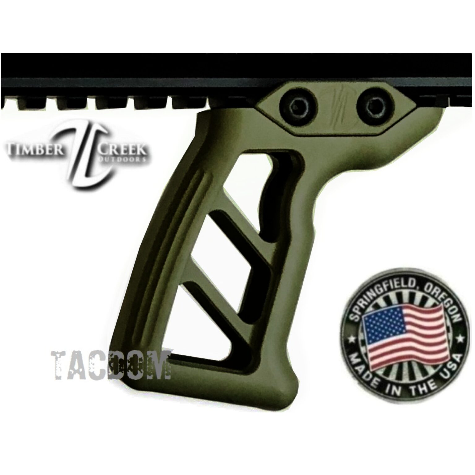 TIMBER CREEK VERTICAL PICATINNY ALUMINUM FORWARD GRIP in TIMBER OD ...