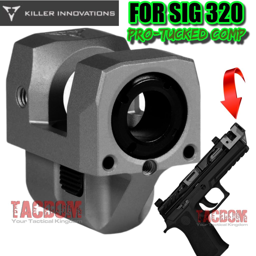 Killer Innovations PRO TUCKED Comp Compensator Muzzle Brake for 9mm For ...