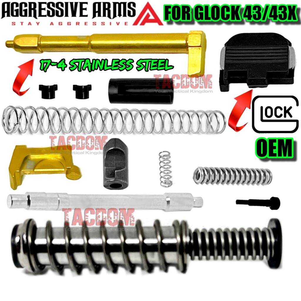 AGGRESSIVE ARMS TARGET CROWN Barrel for Glock 34 GEN 1-4 RAINBOW PVD ...