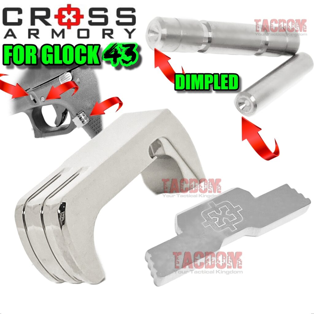 Cross Armory BLACK UPGRADE Performance Kit for GLOCK 43 Extended Slide ...