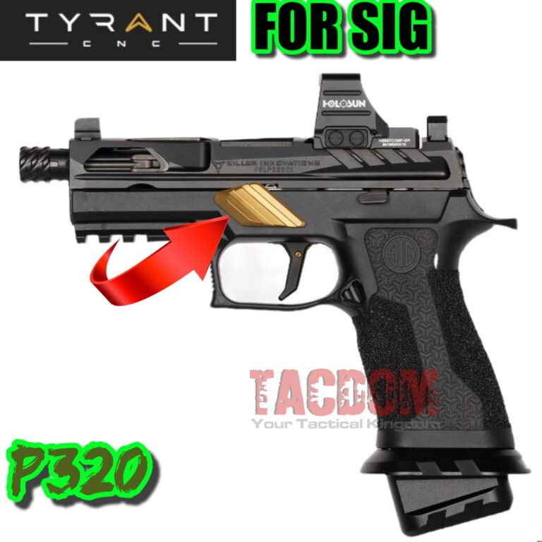 TYRANT DESIGNS CNC GOLD SIG SAUER P320 ENHANCED TAKE DOWN LEVER ...