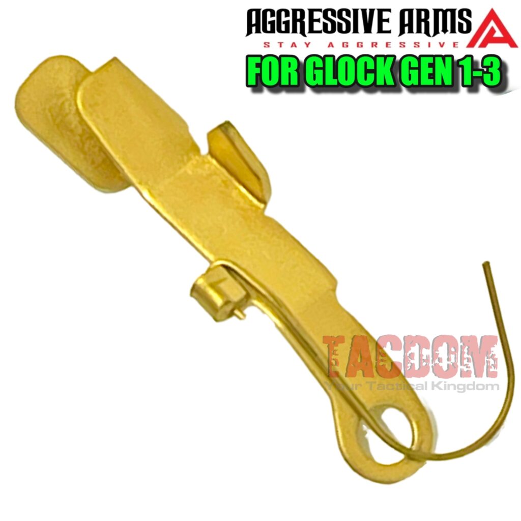 AGGRESSIVE ARMS TRIGGER Black / GOLD COMBO with LOWER PARTS KIT With ...