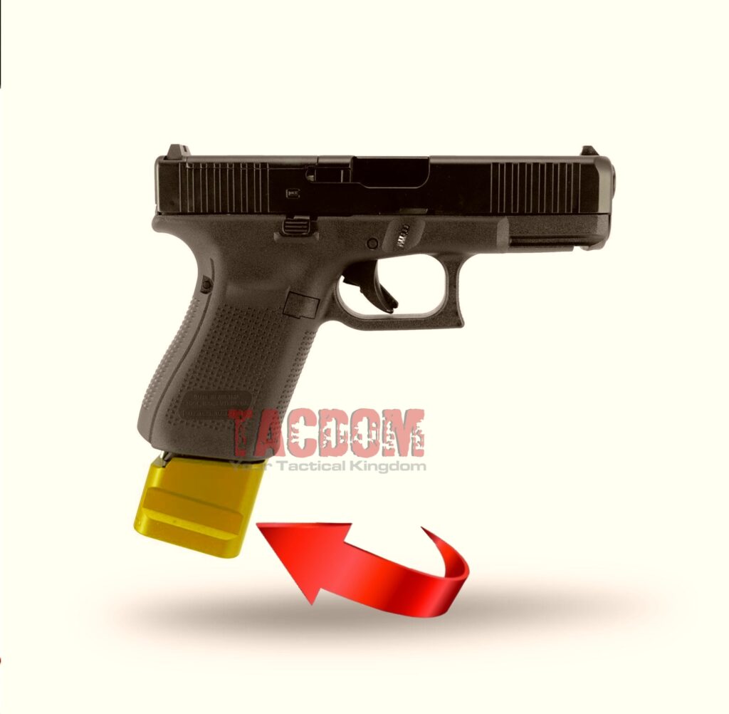 SHIELD ARMS for Glock 26 27 Billet 6061 GOLD Aluminum Grip Extension ...