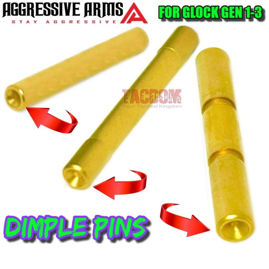 AGGRESSIVE ARMS TRIGGER Black / GOLD COMBO with LOWER PARTS KIT With ...