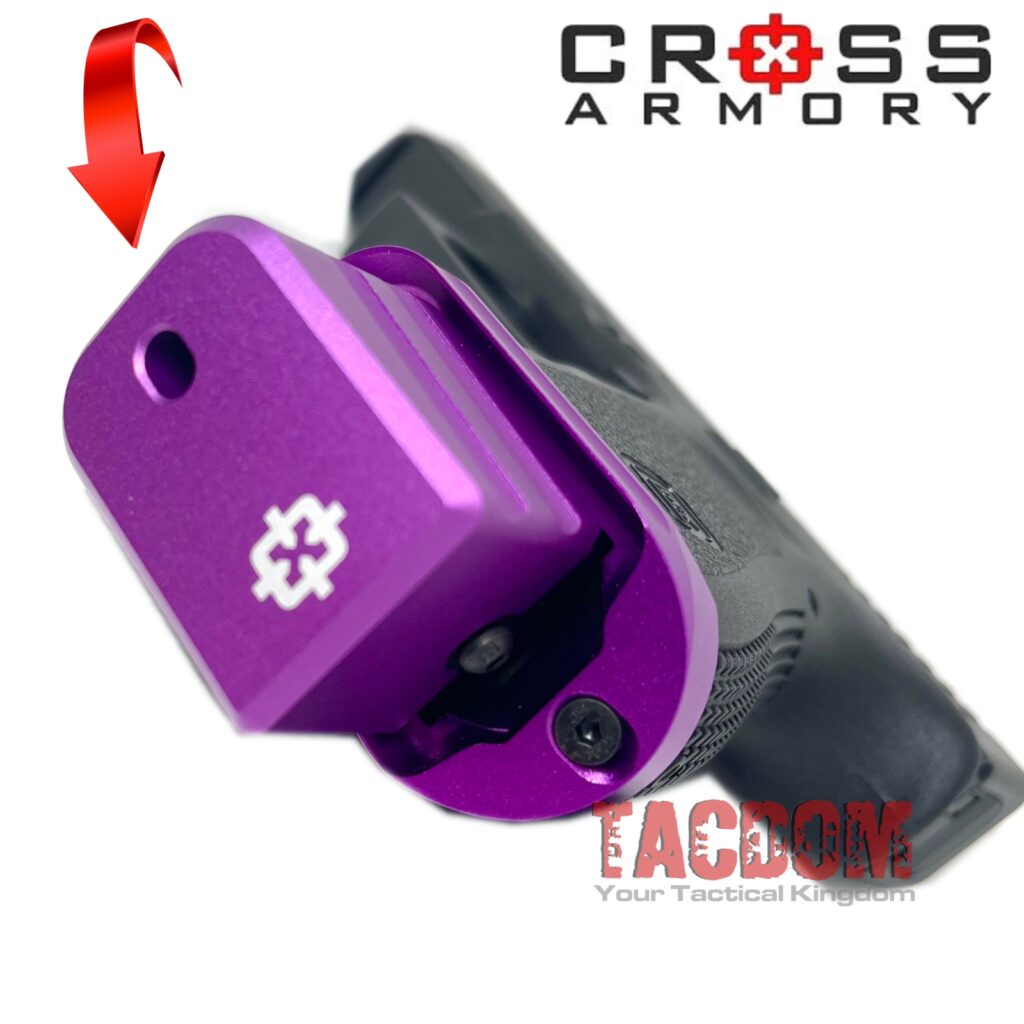 Cross Armory PURPLE +0 Grip Extension Weighted Pad plate Magazine for ...