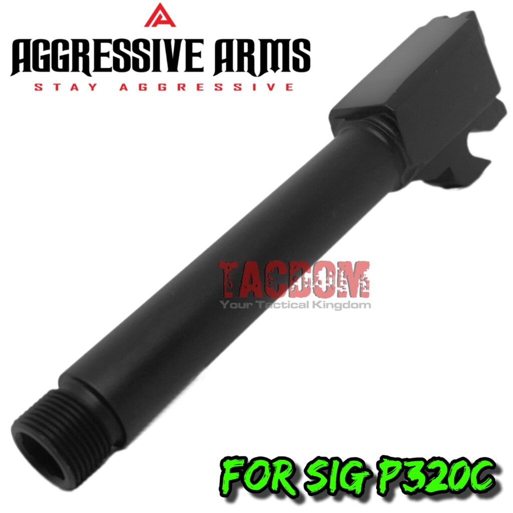 AGGRESSIVE ARMS Black Threaded barrel for the SIG P320C – USA MADE ...