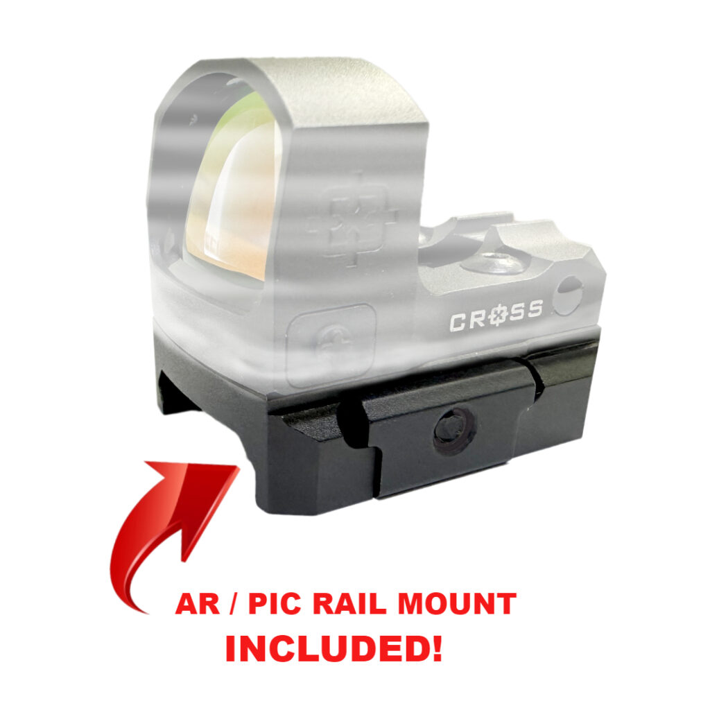 CROSS ARMORY SHADOW RED Optics MICRO REFLEX Sight RMSc Pattern CUT ...