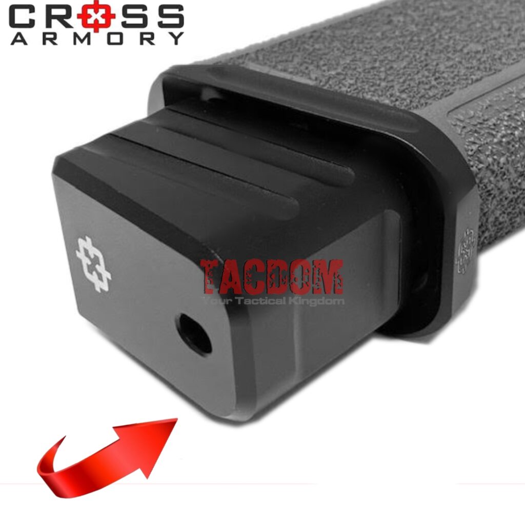 Cross Armory BLACK +0 Grip Extension Weighted Pad plate Magazine for ...
