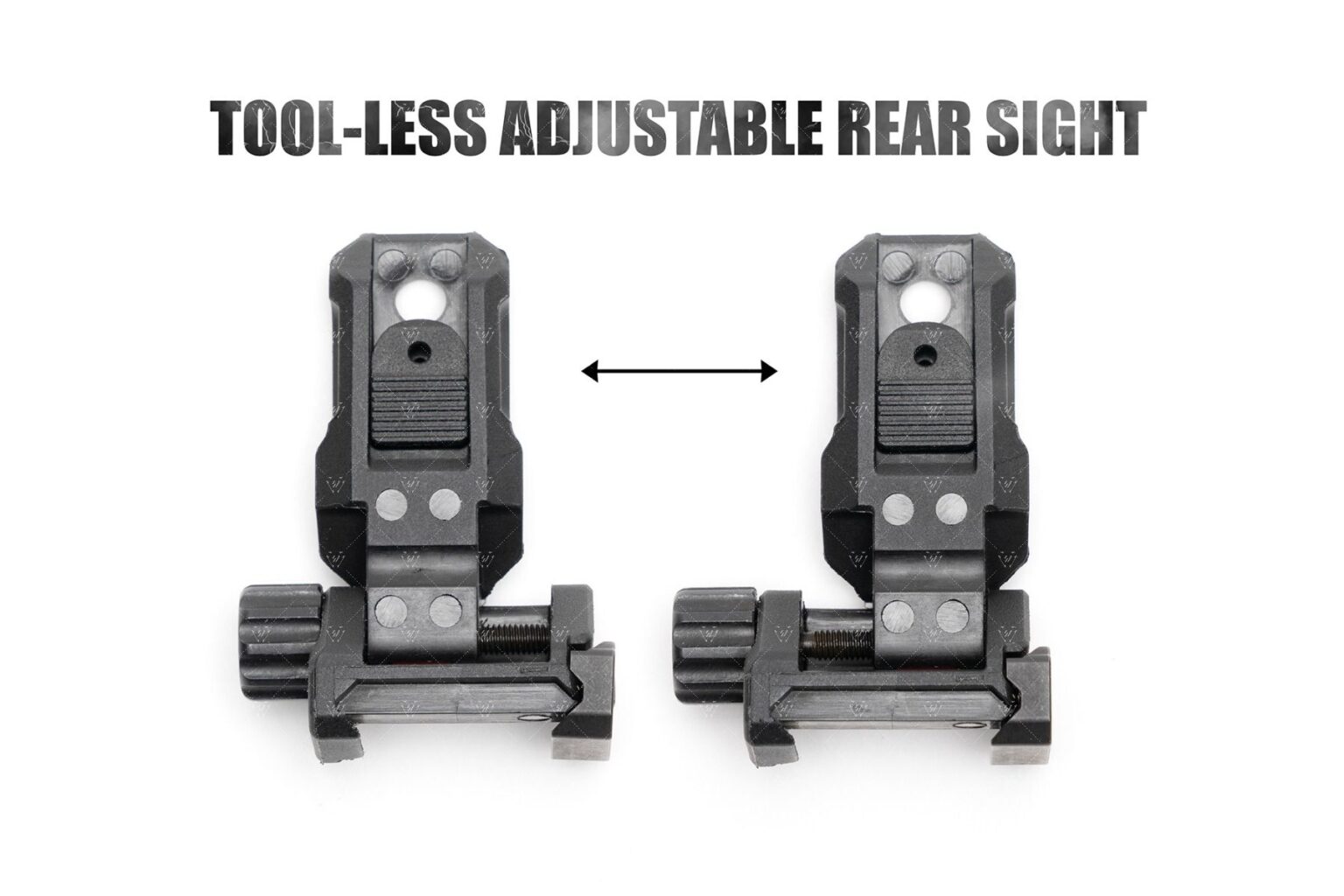 Strike Industries POLYMER SPBUS BUIS Back Up Sights Flip up Down ...