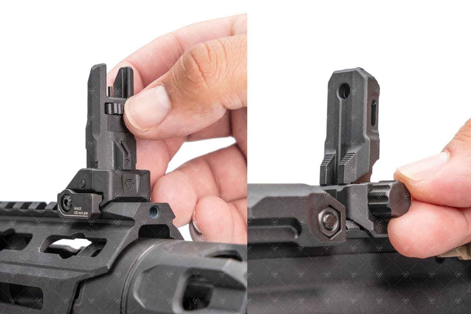 Strike Industries POLYMER SPBUS BUIS Back Up Sights Flip up Down ...