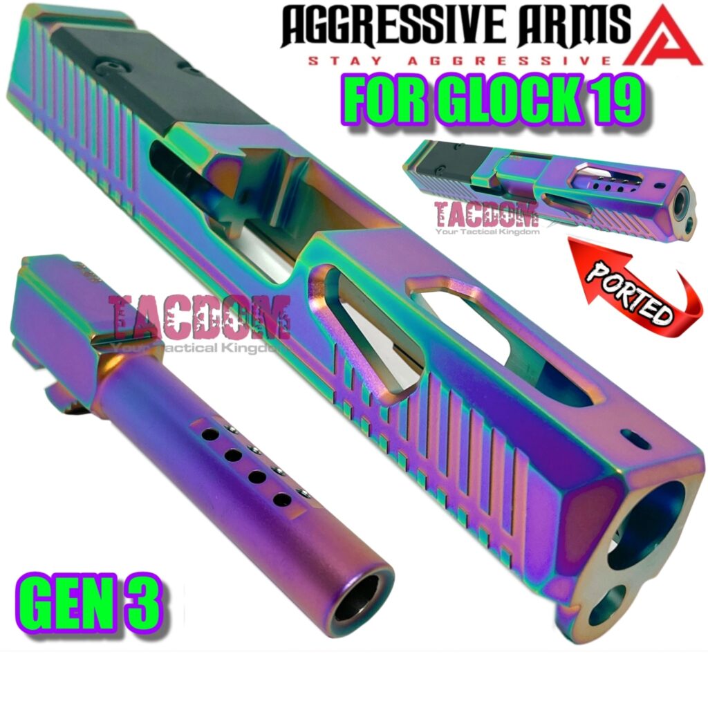 AGGRESSIVE ARMS USA BLACK rear slide cover end plate for GLOCK GEN 1 2 ...