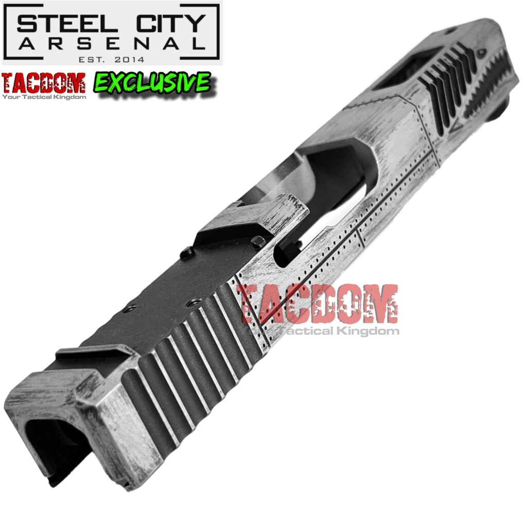 STEEL CITY ARSENAL TACDOM EXCLUSIVE “CUT FINS” P40 Warhawk ] Slide for ...