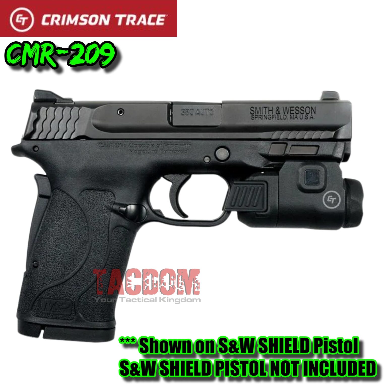 CMR-209 RAIL MASTER® UNIVERSAL PISTOL LIGHT for Glock – S&W – SIG SAUER ...