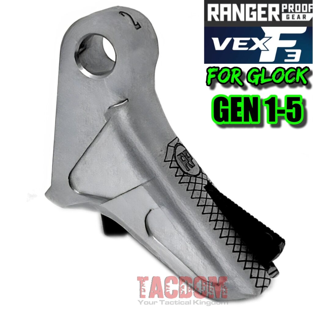 RANGER PROOF / JOHNNY GLOCK COLLABORATION VEX F3 GRAY SILVER TRIGGER ...