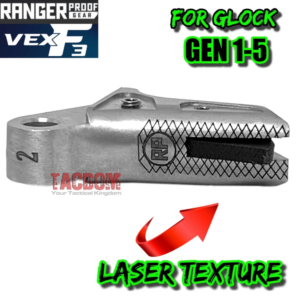 RANGER PROOF / JOHNNY GLOCK COLLABORATION VEX F3 GRAY SILVER TRIGGER ...