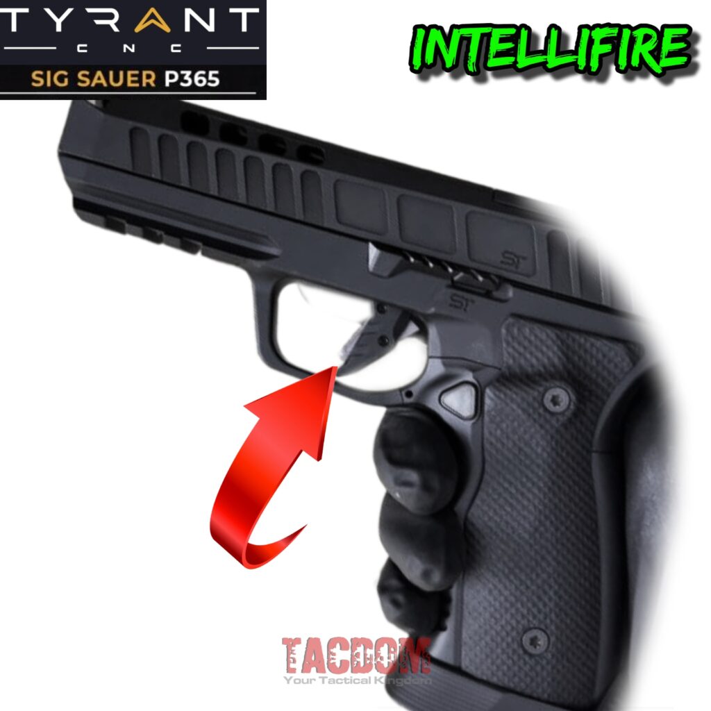 TYRANT DESIGNS CNC INTELLIFIRE TRIGGER FOR SIG SAUER P365 BLACK / GREY GRAY – STAINLESS STEEL ...