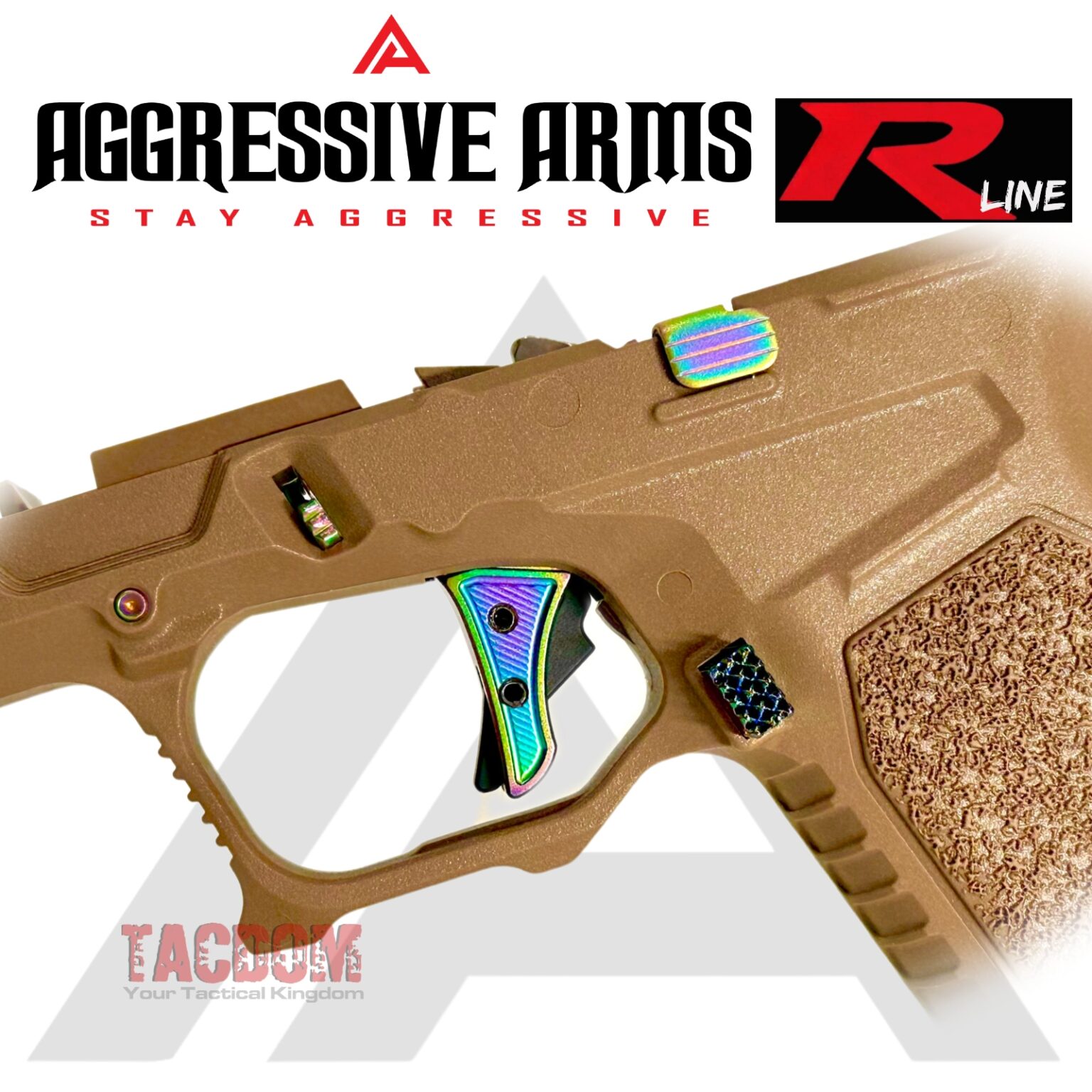 AGGRESSIVE ARMS R-LINE for GLOCK GEN 3 / 4 “STAINLESS STEEL” TRIGGER ...