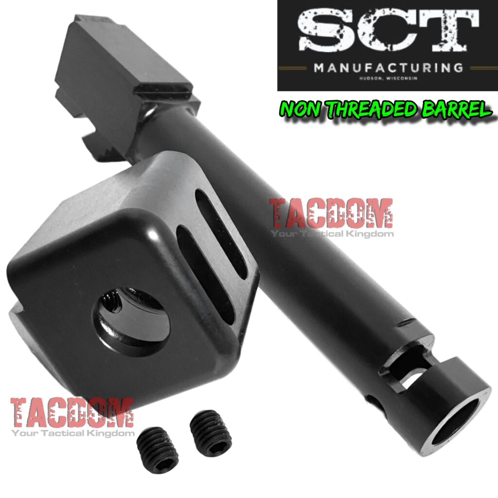 SCT MANUFACTURING THREADLESS BARREL & COMPENSATOR COMBO FOR GLOCK 19 ...