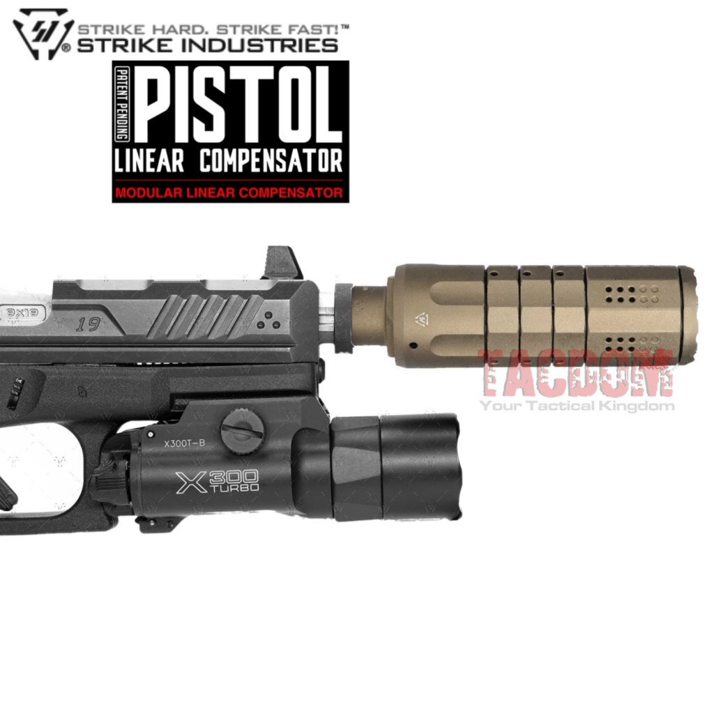 Strike Industries Modular Pistol Compensator for 1/2-28 Threaded Barrel ...